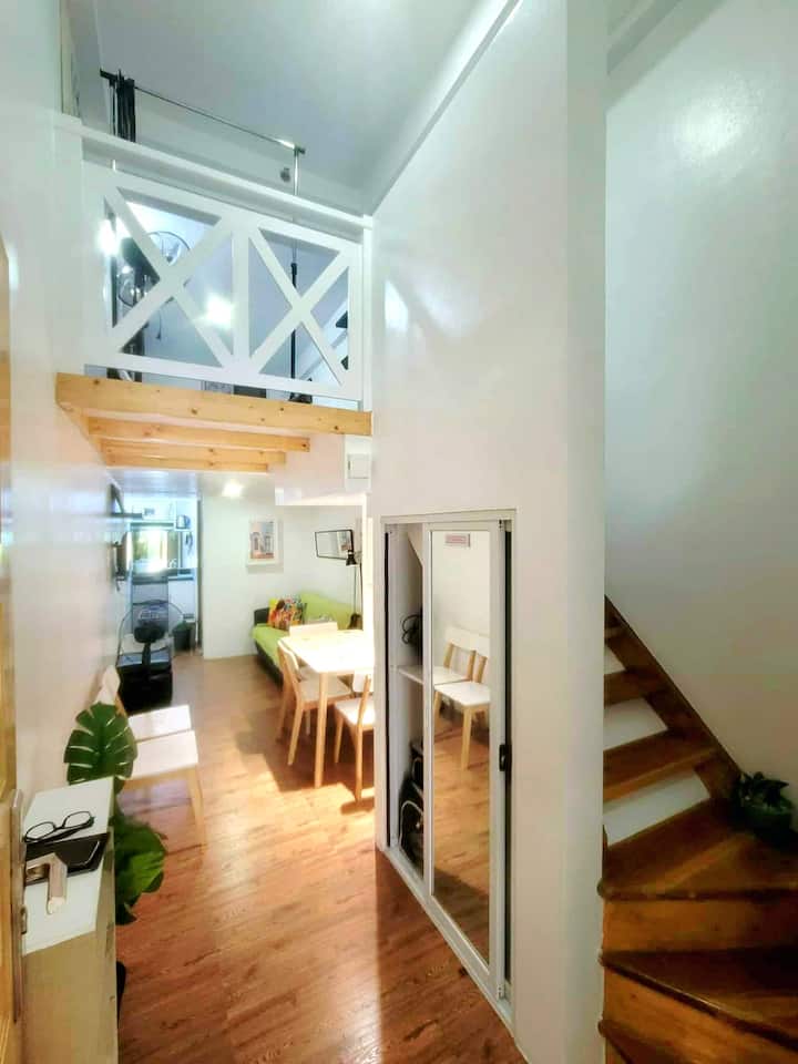 Spacious Loft Type W/ 2 Queen 2 Sofa Bed - 5min Sm - Baguio