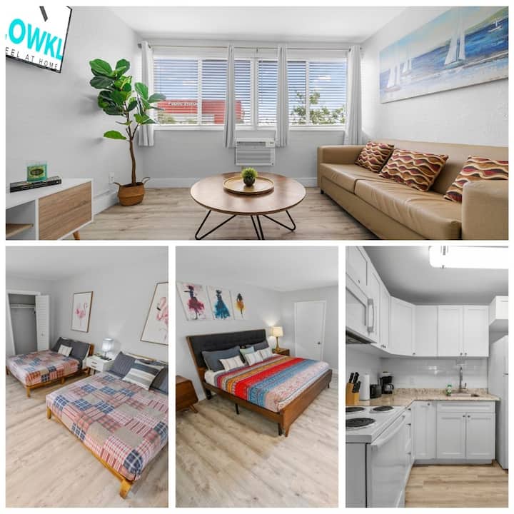 Family Suit 2br 2ba | Sofa Bed + Kitchen + Parking - Aéroport international de Miami (MIA)
