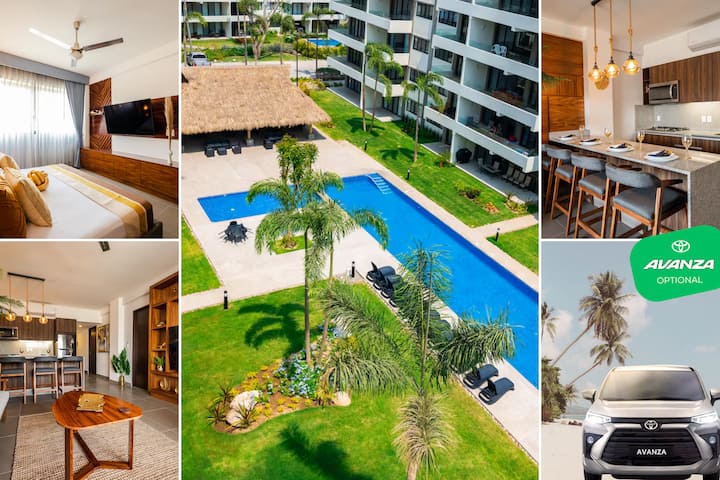 Stylish Penthouse W/car. Walk To Beach - Nuevo Vallarta