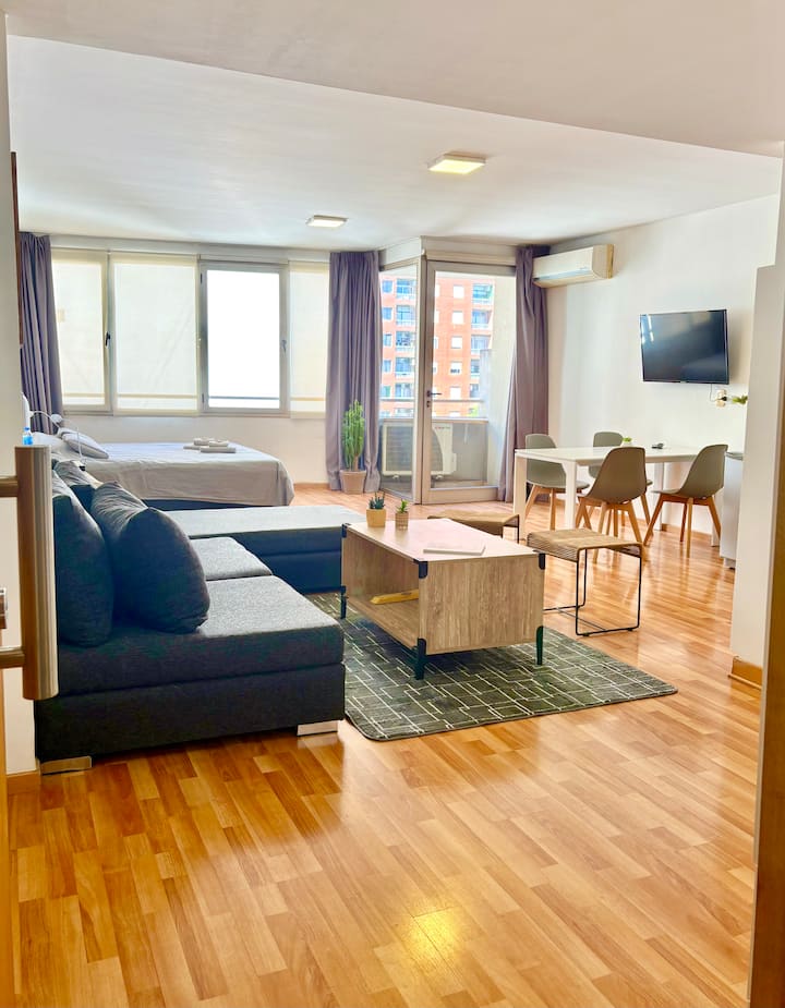 Calm & Spacious. King Bed. 44 M² Trendy Apt - Buenos Aires