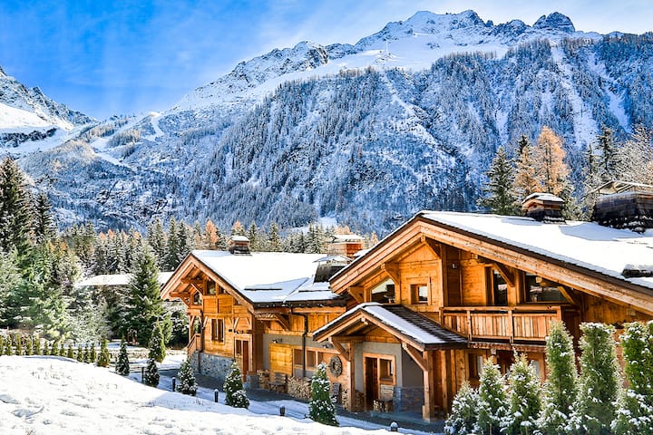 Chalet Quartz 23 Pers, Piscine, Jacuzzi Et Sauna - Chamonix