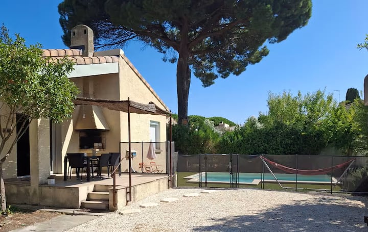 Villa 3 Chambres Piscine Et Parking Privé - Mauguio