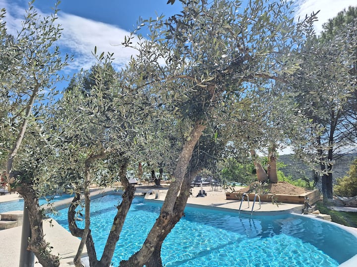 Gîte "Anis" Charme- Site Historique Vue Imprenable - Goudargues