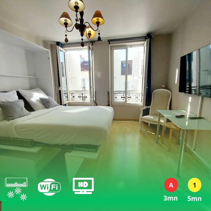 245-top Studio Cosy Centre Château Métro1 Rer - Montreuil