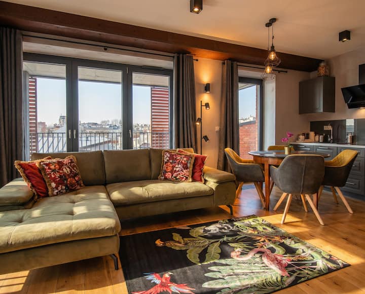 Centre Of Jewish Quarter!huge Tarrase, Parking Inc - Kraków