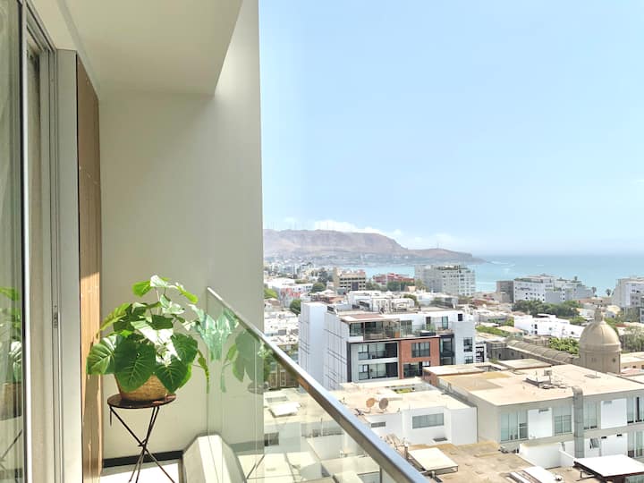Modern Apartment With Ocean View | Pool&jacuzzi - Lima