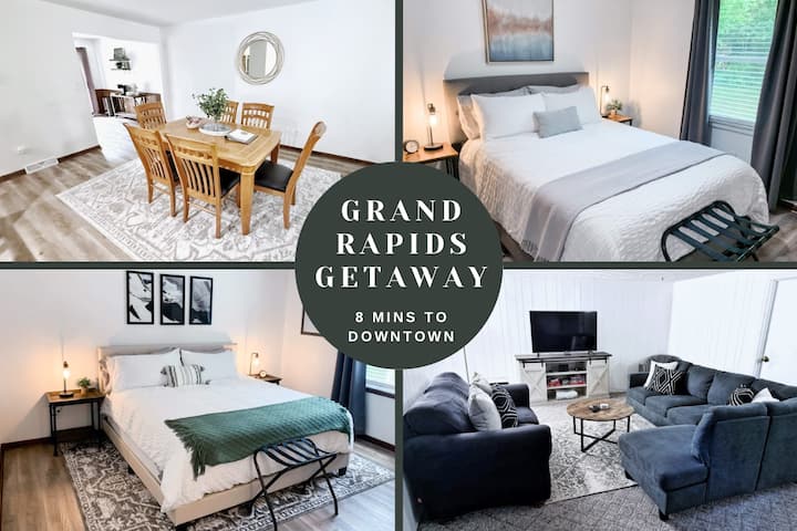 Gr Getaway - 2br, Mins From Downtown & Restaurants - Grand Rapids, MI