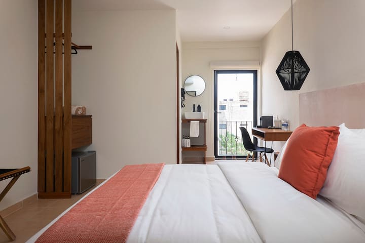 Linda Hab. C/balcón En Hotel Boutique - Céntrico - Cozumel