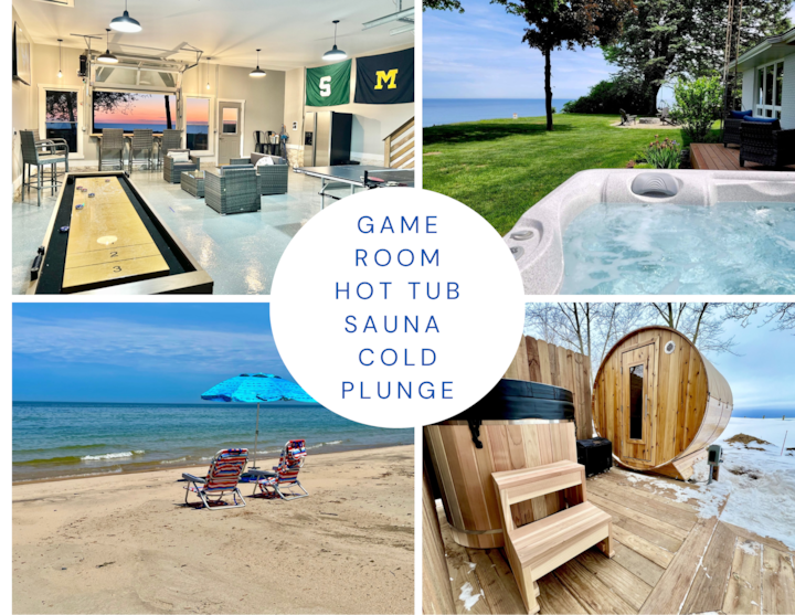 Lake Mi.•private Beach•hot Tub•sauna•cold Plunge - Benton Harbor, MI