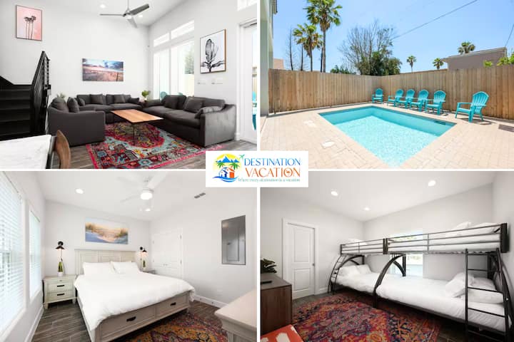 Luxury Beach Duplex For 24 | 2 Pools | Walk To Bea - South Padre Island
