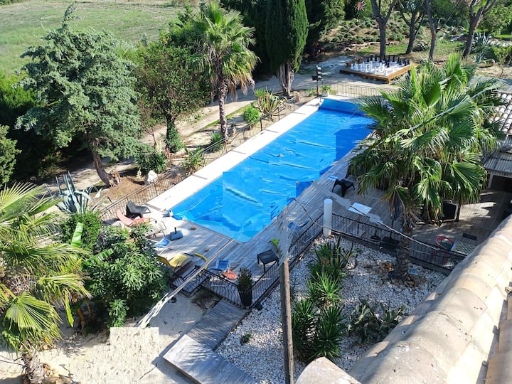 Mas De L'échiquier, Exotic Garden, Heated Pool - Monteux