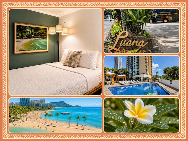 Lovely Boutique Condo - Kalākaua Ave -2 Queen Beds - Honolulu, HI