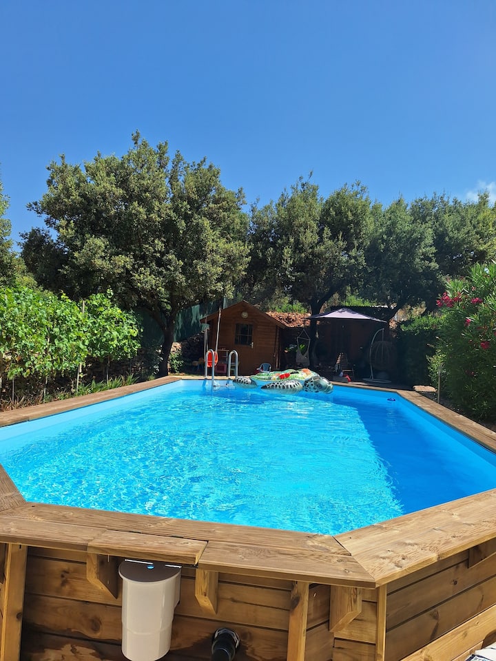 Jolie Villa Avec Piscine Dans La Garrigue - Mèze