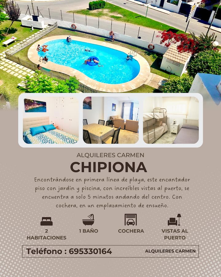 Carmen Holidays With Pool And Beach - Chipiona