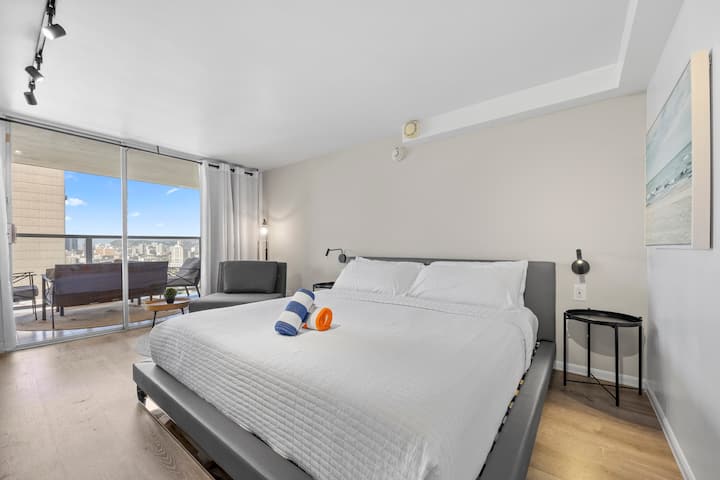 26fl-renovated Modern & Chic King Studio-waikiki - Hawaï