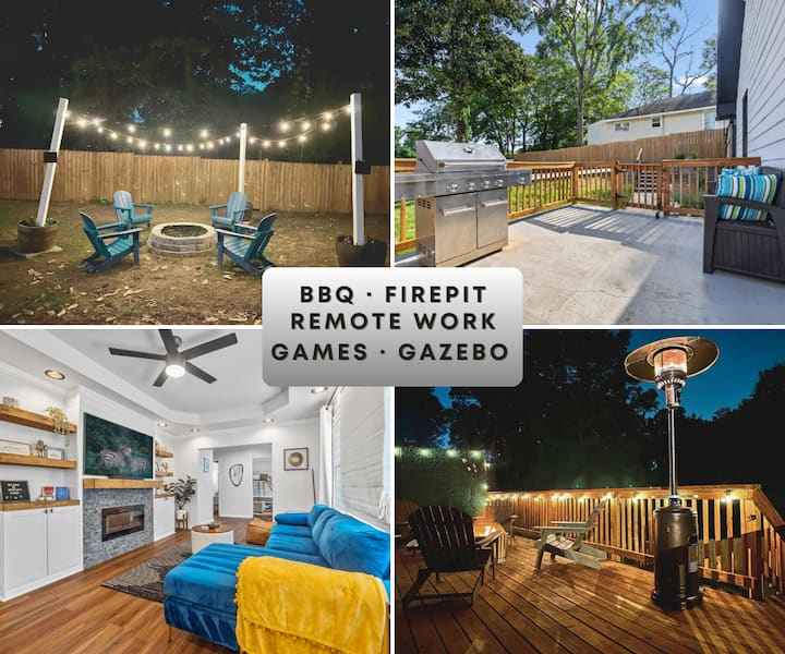 Luxe Retreat | Deluxe Kitchen, Deck, Private Yard - Atlanta, GA