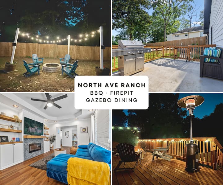 Luxe Ranch| Deluxe Kitchen, Deck, Backyard Retreat - Atlanta