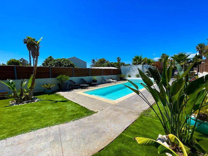 Vias - Appartement "L'oasis" - Piscine Chauffée - Plage Portiragnes