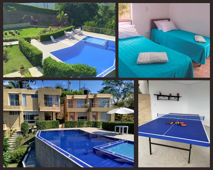Villa Familiar |Piscina | Vista Montañas| Central - Villeta