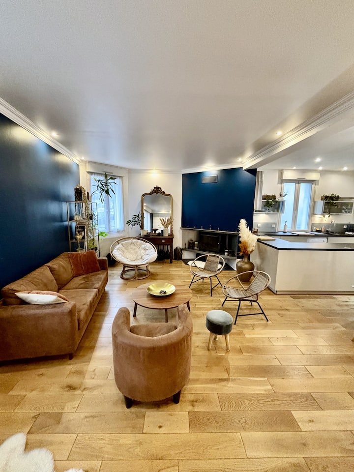 Grande Maison De Ville Jacuzzi, Clim & Garage - Reims