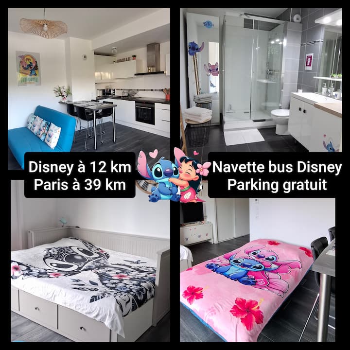 Appartement à 12 Km Disney 4 Pers Parking Gratuit - Île-de-France