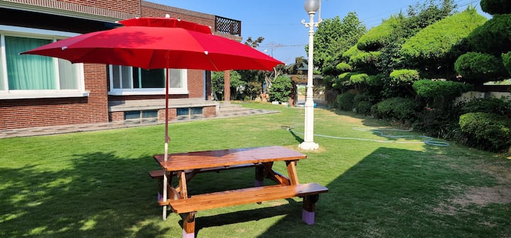 거제도/칠천도/거제별장팬션/가족행사 단체모임,잔디마당에서바베큐,애완견동행가능,단독1팀별장♡ - 풍호동