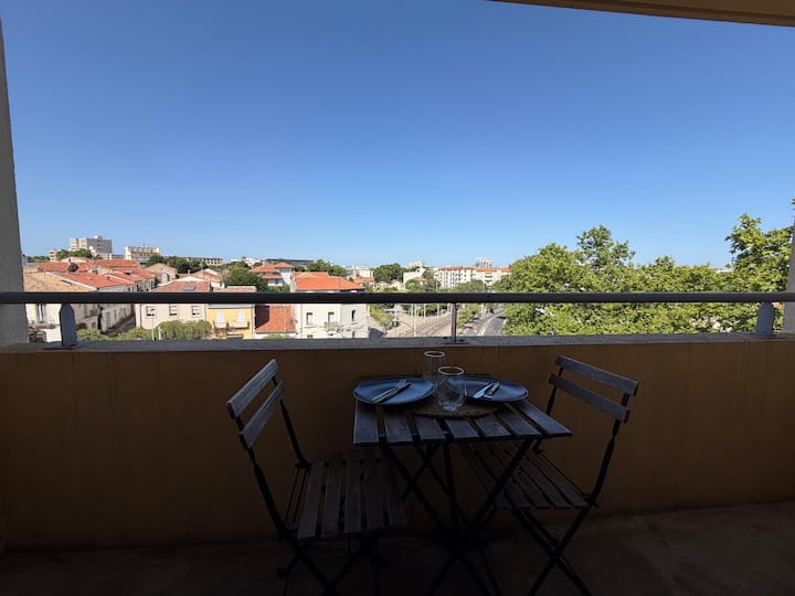 Studio Vue Panoramique, à 5 Min Gare Saint Roch - Montpellier