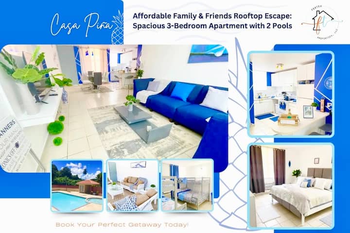 Casa Piña, 3 Bedroom Condo With Pools & Gated Area - Fajardo
