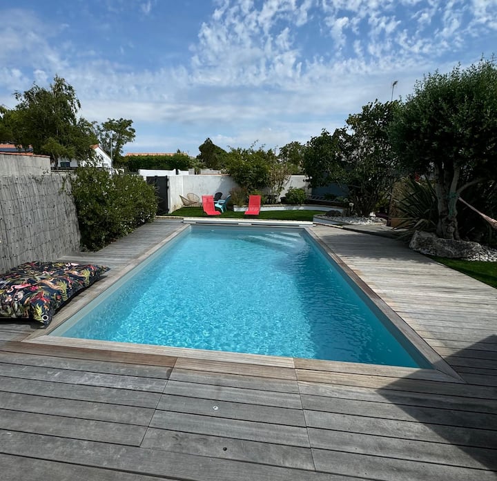 Studio Cosy - Piscine Chauffée, Terrasse & Détente - Aytré