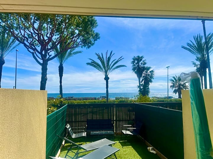 Superbe Studio 29m2 Face à La Mer Rdjardin Parking - Mandelieu-La Napoule
