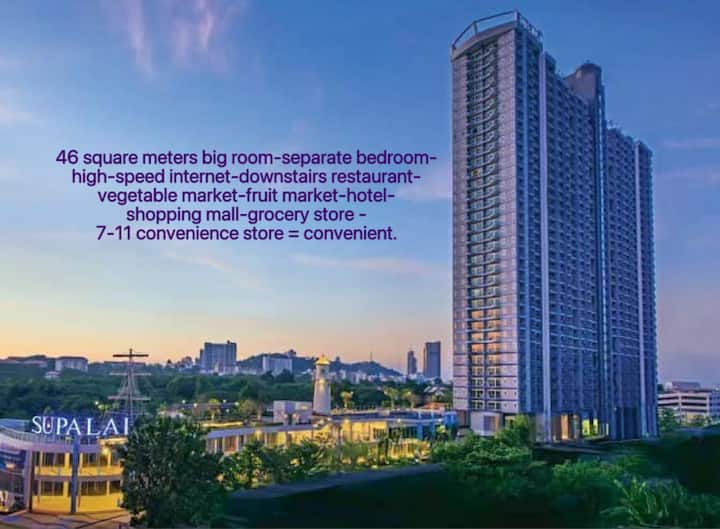 5@2711r/supalai Mare 46 Sqm 1 Bedroom. Wifi, Washing Machine, Fully Equipped - Pattaya