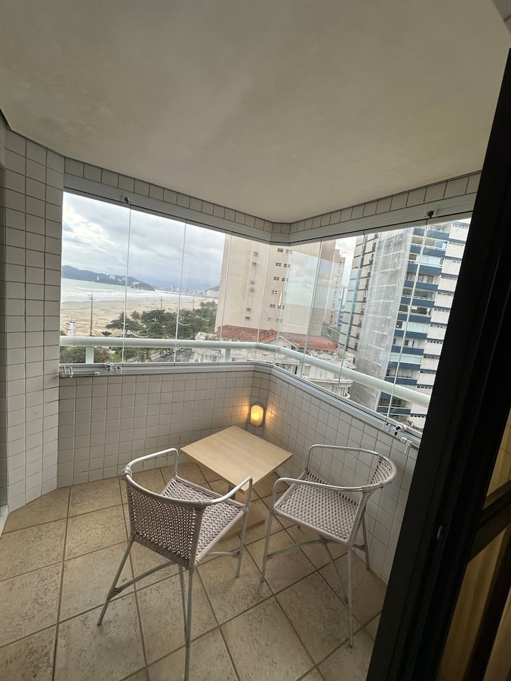 Aconchego Com Vista Panorâmica Na Orla Da Praia - Santos