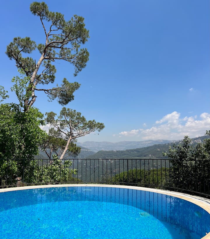 Mountain View 5bdr Rustic Villa - Lebanon