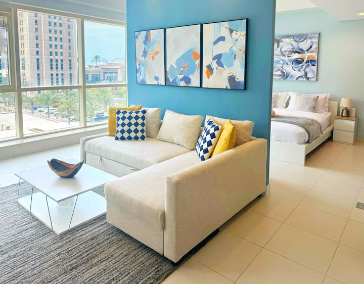 Summer Offer | Large Marina Studio Near The Beach - ドバイマリーナ