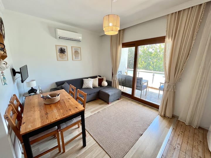 Bodrum Gümbet’te  Hızlı Wifi 1+1 Balkonlu Daire - Gümbet