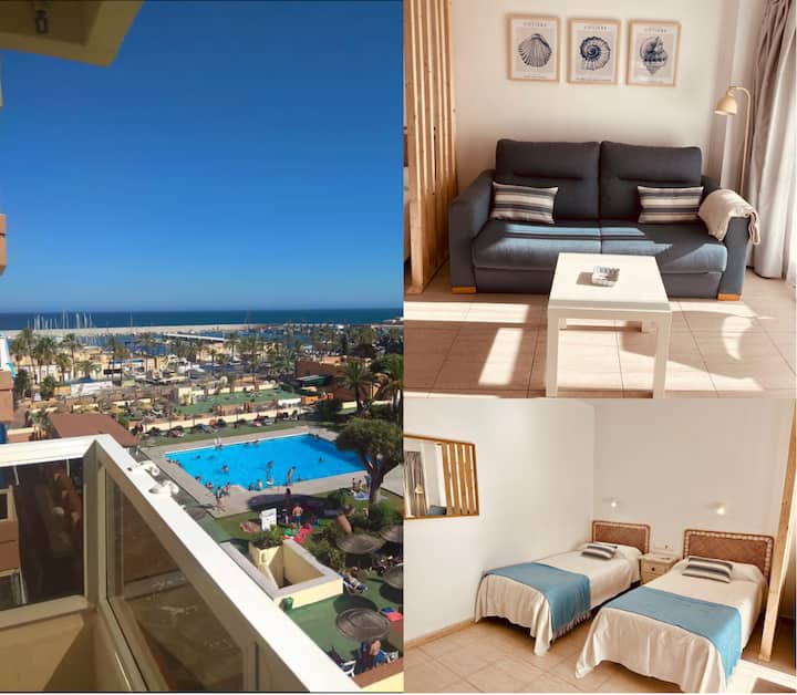 Estudio Con Piscina En Primera Línea De Playa. - Fuengirola