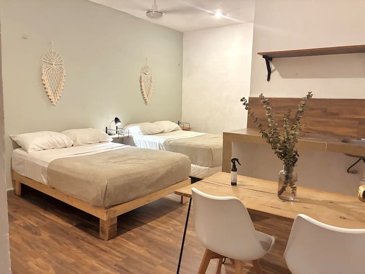 Encantador Estudio Sin Cocina Dos Camas - Playa del Carmen