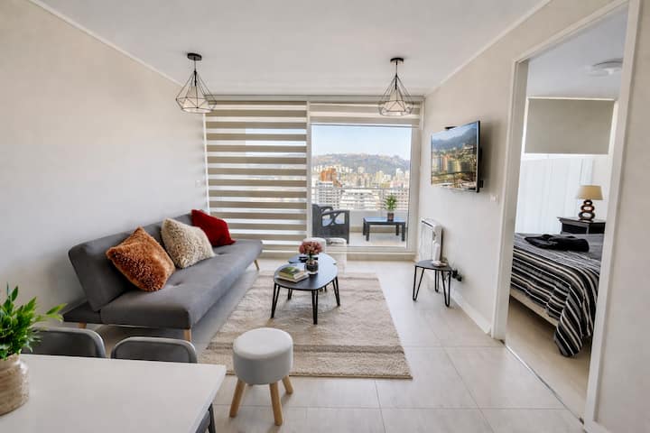 Steps From The Beach: Parking | Pool L Gym | Sauna - Viña del Mar