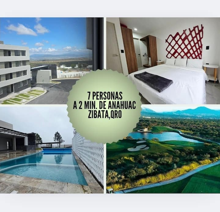 Depa Con Alberca Climatizada A 2 Min De Anahuac - Querétaro