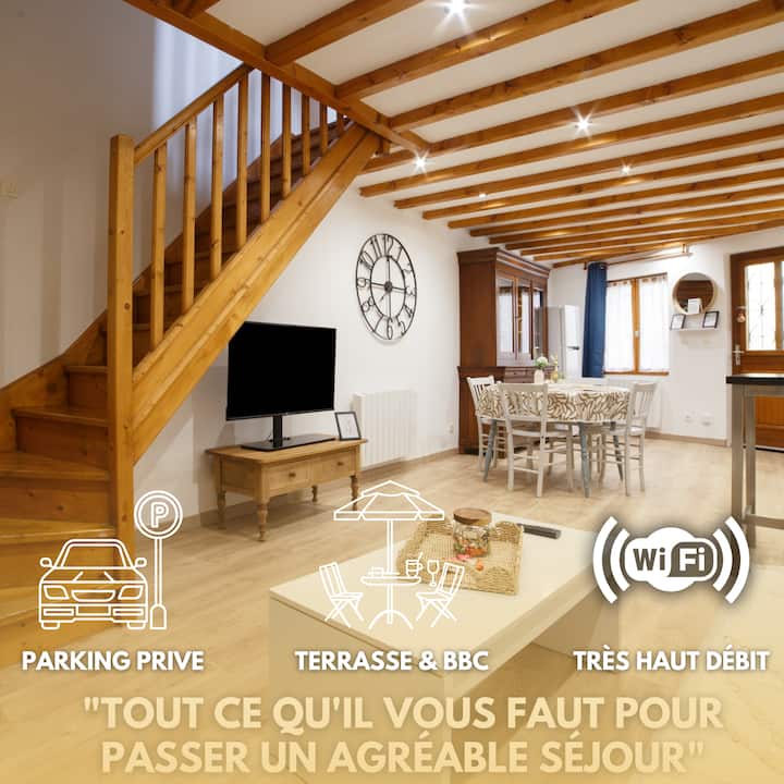 Maison Calme Près De Valence • Parking Privé - Drôme