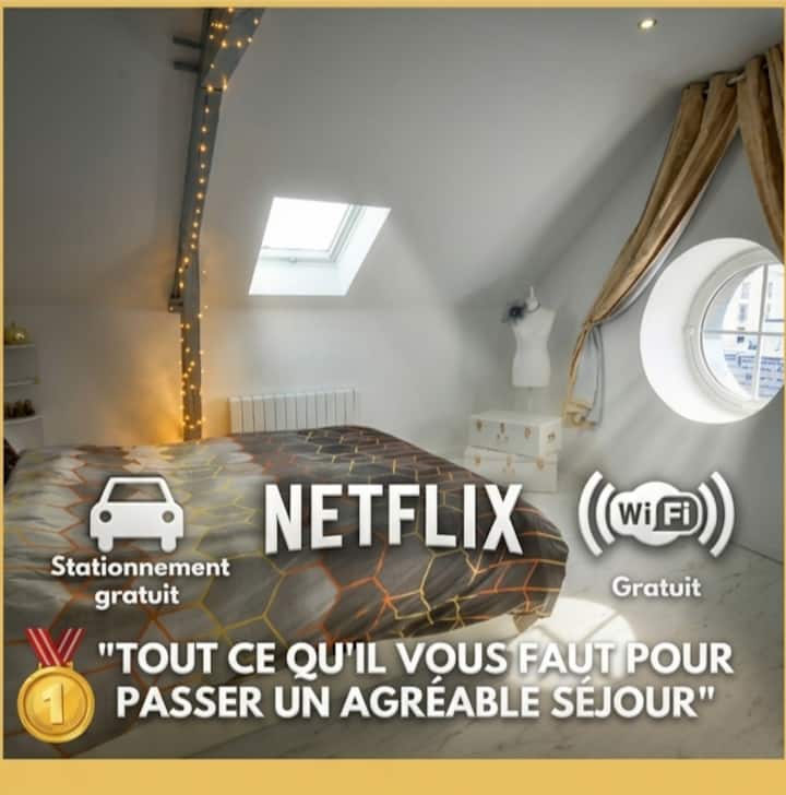 Calme & Confort à 2 Min De La Mer -Parking Gratuit - Yport