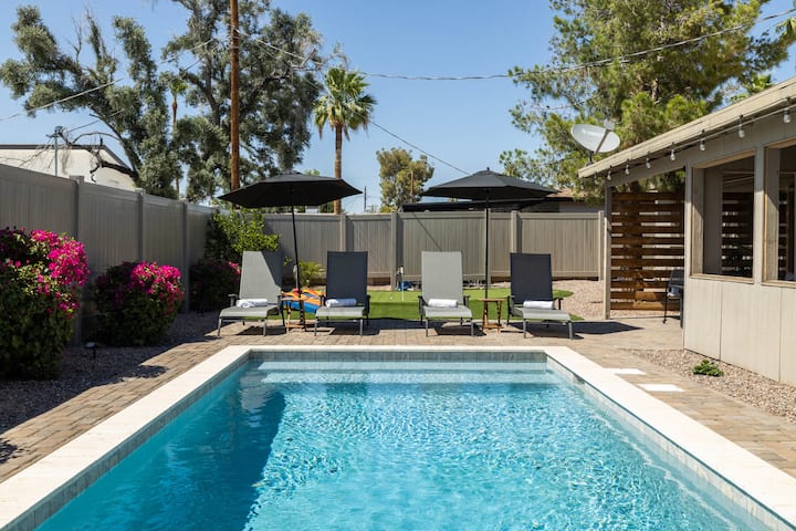 Scottsdale 4br Pool + Putting Green - 5 Min Old Town - Scottsdale, AZ