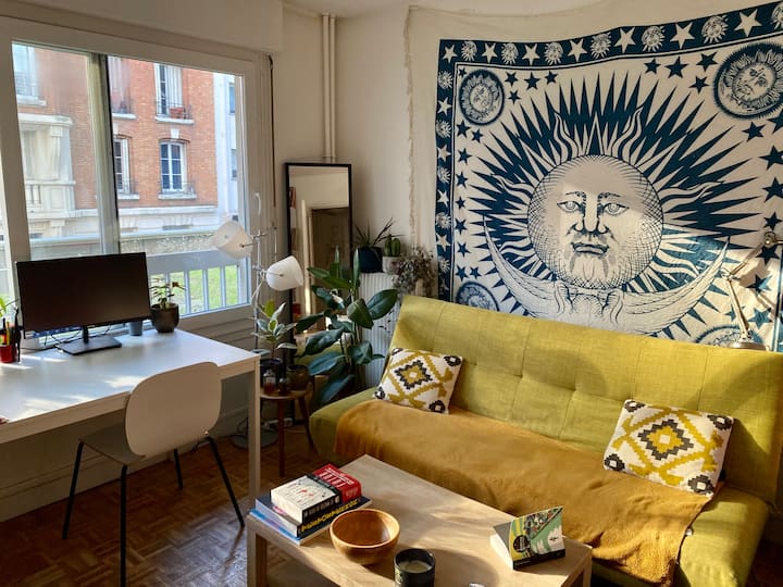 Studio Calme Et Chaleureux Au Pied De La Ligne 14 -