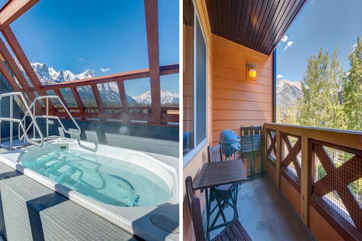 🏔Mountain View + Rooftop Hottub ⭐️ Minutes➡️downtown - Canmore