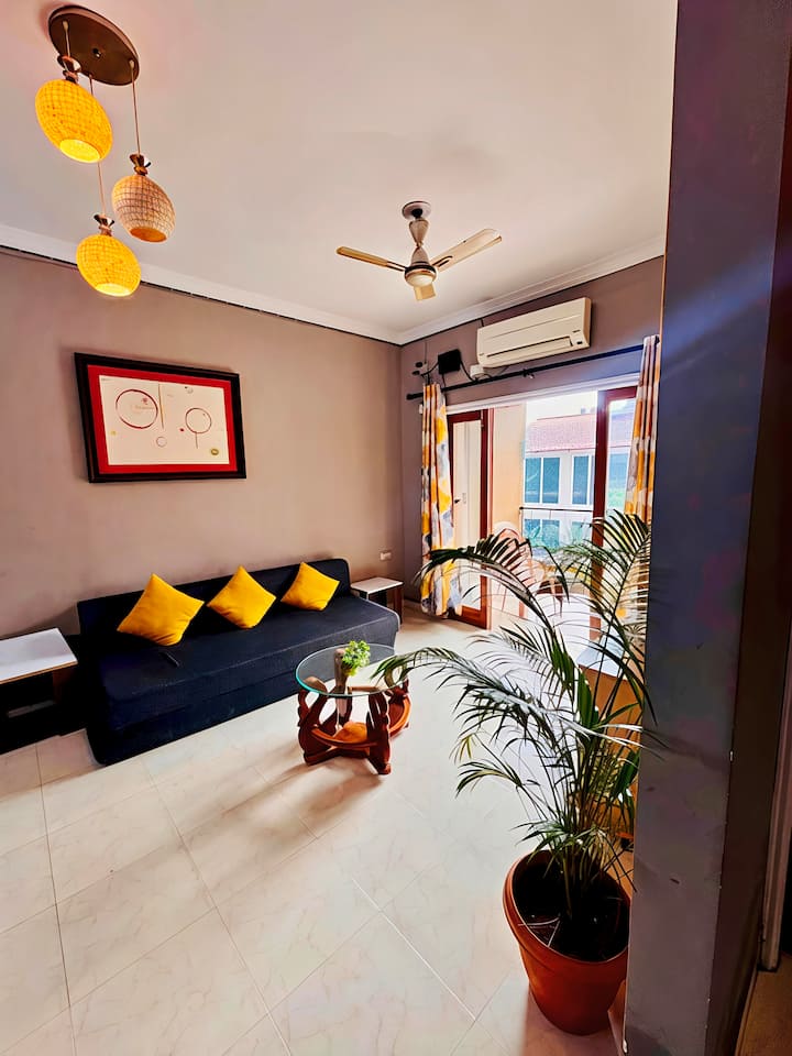 1bhk Aprt/ac/wifi/kitchen/pool View - Rustic Tide - Goa