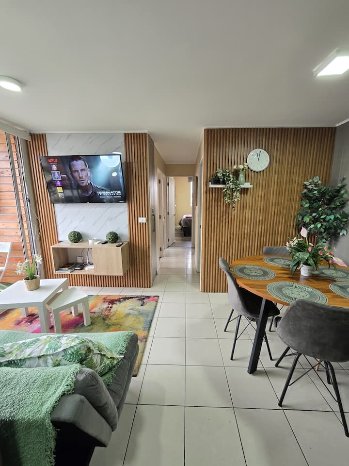 Nuevo Departamento Esperanza Muy Centrico En Condominio Con Estacionamiento 3 Dormitorios, Living Co - Machalí
