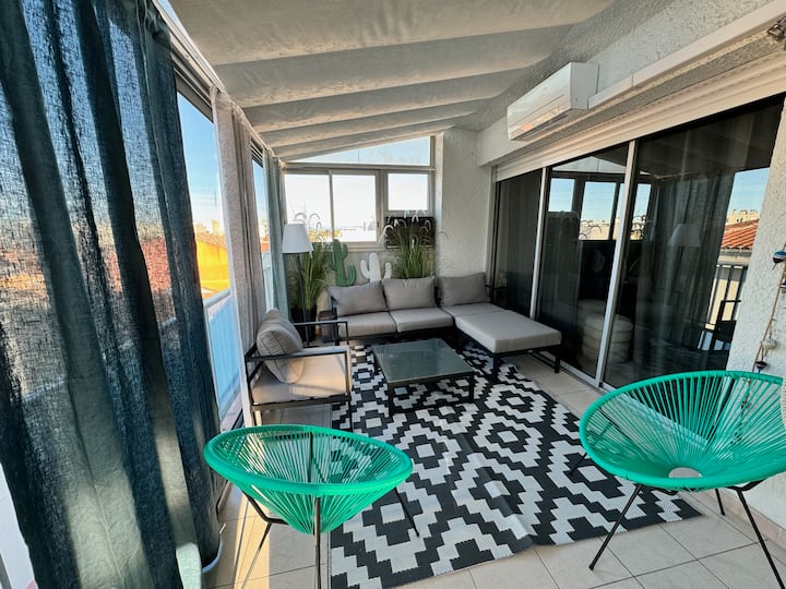 T5/port Mer Calme/4*/rive Droite/3 Ch/clim/117m2 - Palavas-les-Flots
