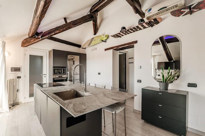 Loft Rooftop A Como: 3 Terrazze + Bbq & A/c + Park - Côme