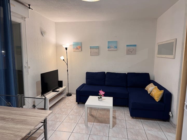 T2 Cabine à 2min à Pied De La Plage Avec Parking - Mauguio