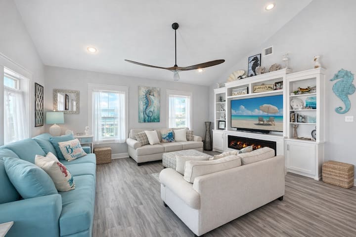 Hot Tub/ocean View/pet Friendly/ev/rv/b-ball - Crystal Beach, TX